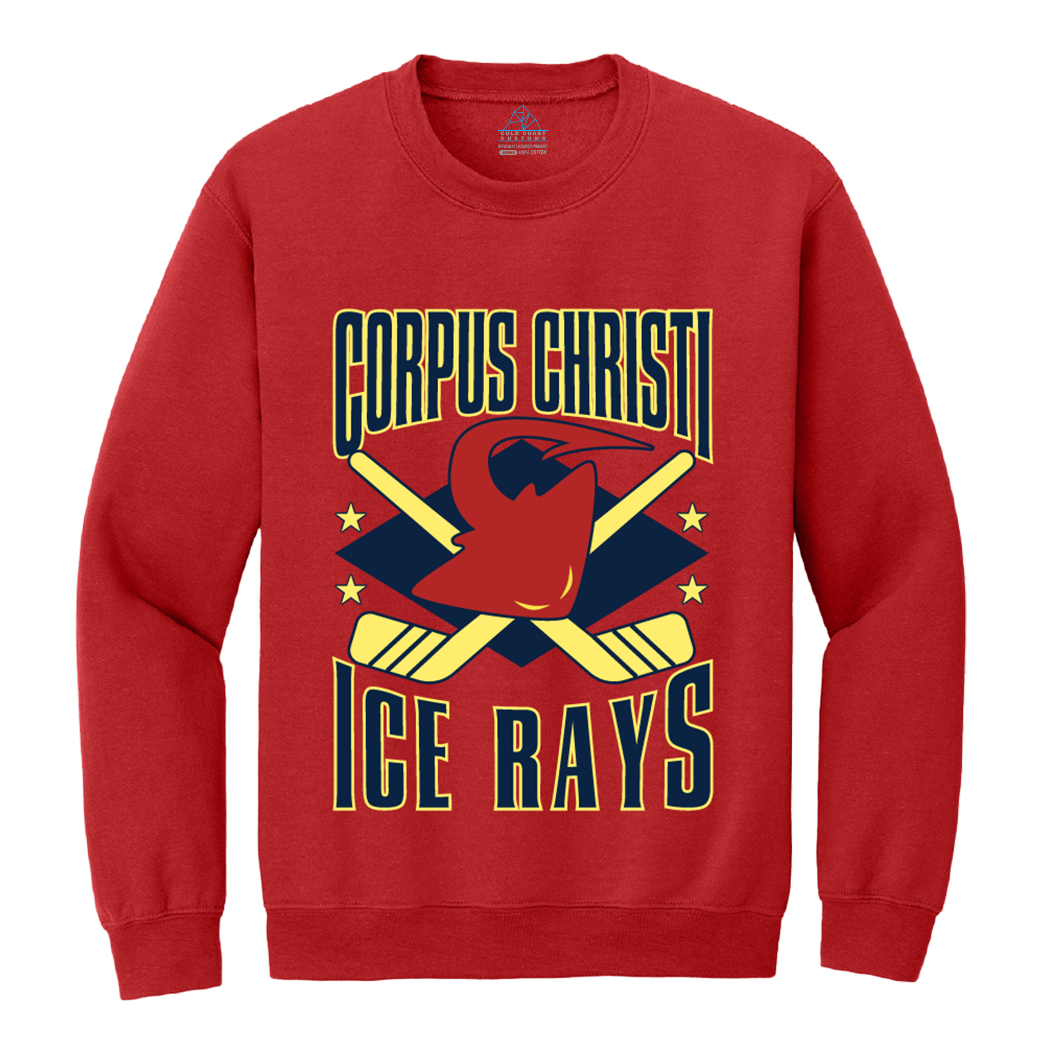 Corpus Christi IceRays Throwback Crewneck